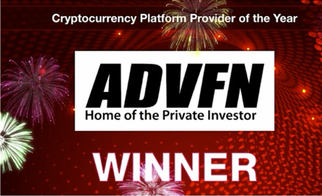 ADVFN Scoops ‘Cryptocurrency Platform Provider of the Year’ in MoneyAge ...